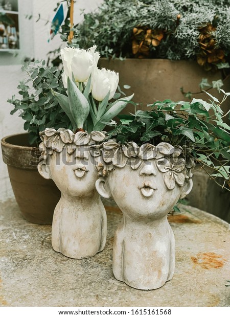 Beautiful Clay Elements Deco Items Home Stock Photo 1615161568 ...
