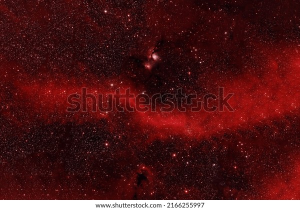 Beautiful Red Space Nebula Elements This Stock Photo 2166255997 ...