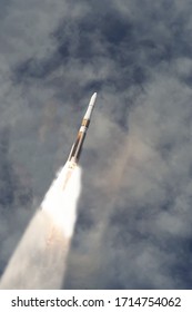 Beautiful Rocket Launch Elements This Image Stock Photo 1714754062 ...