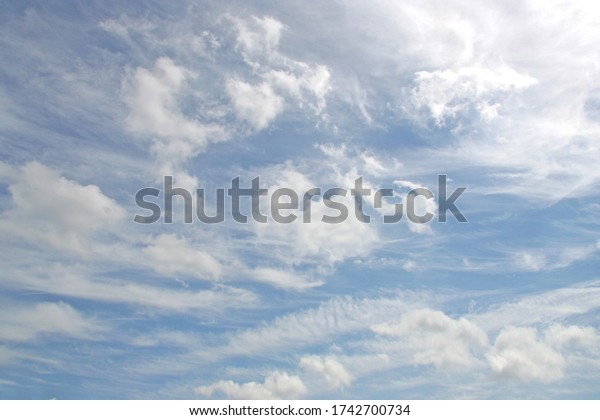 Beautiful Sky Texture Architectural Visualization Stock Photo ...