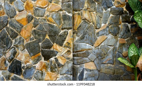 Beautiful Stone Cladding Texture Background Stock Photo 1199348218 ...