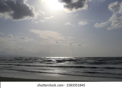 Beautiful Sun Rays Through Clouds Over Stock Photo 1583351845 ...
