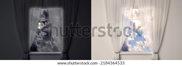 Beautiful View Sky Through Windows Day Stock Photo 2184364533 ...