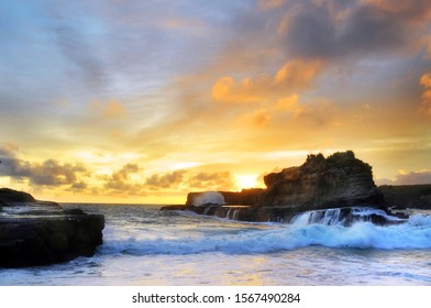 Beauty Sunset Klayar Beach Java Island Stock Photo 1567490284 ...