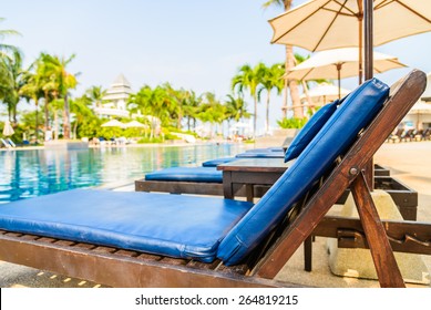 Bed Pool Around Swimming Pool Hotel Stock Photo (Edit Now) 1383832922