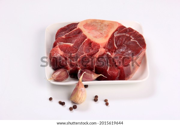 Beef Leg Slice Isolated On White Stock Photo 2015619644 | Shutterstock