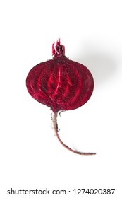 Beetroot On White Background Flat Lay Stock Photo 1274020387 | Shutterstock