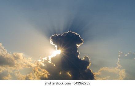 Before Sunset Sun Rays Stock Photo 343362935 | Shutterstock