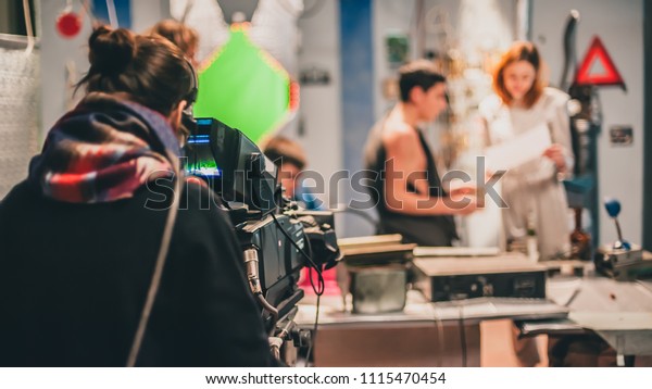 Behind Scene Actor Front Camera On Stock Photo 1115470454 | Shutterstock
