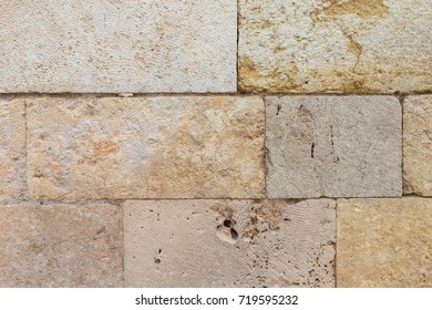 Beige Background Stone Wall Texture Stock Photo (Edit Now) 719595232