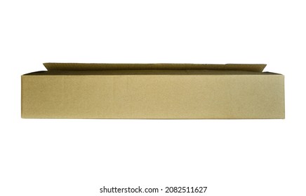 Beige Rectangular Cardboard Box Open Lid Stock Photo 2082511627 ...