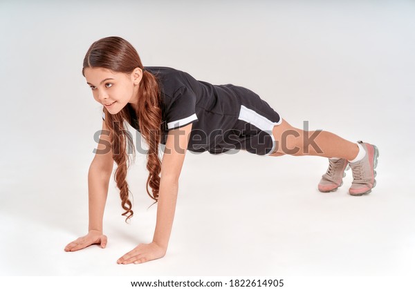 Being Physically Active Full Length Cute Stock Photo (Edit Now) 1822614905