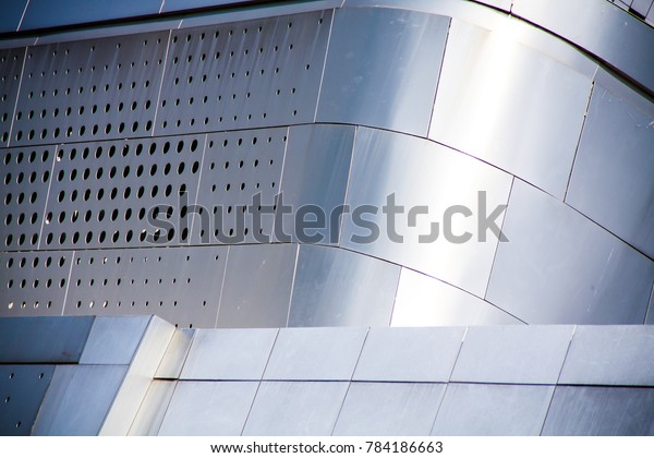 Bending Corner Facade Cladding Aluminum Composite Stock Photo 784186663 ...