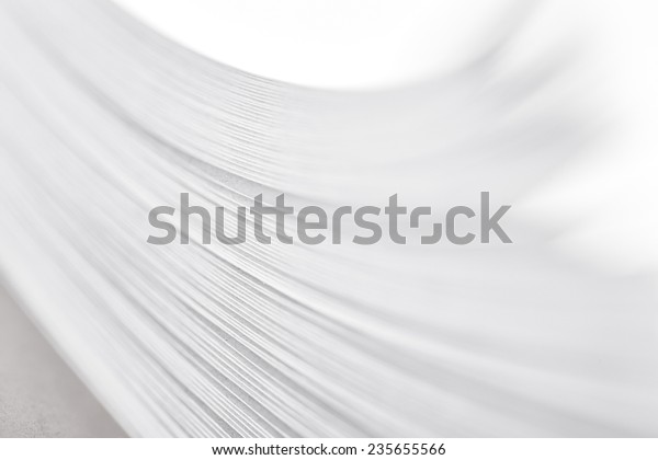 Bending Stack Paper Fragment Book Magazine Stock Photo 235655566 ...