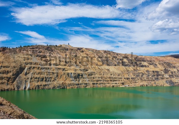 Berkeley Pit Former Open Pit Copper Stock Photo 2198365105 | Shutterstock