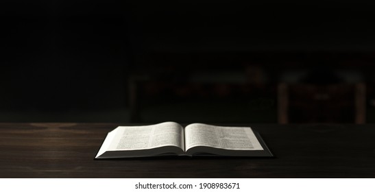 Bible Open Book Bible Scripture Bible Stock Photo (Edit Now) 1908983671