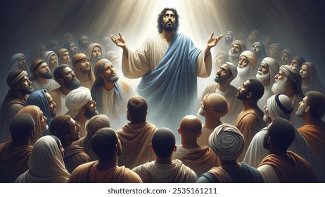 Biblical Image Jesus Explaining Divine Attraction AI-generated image ...