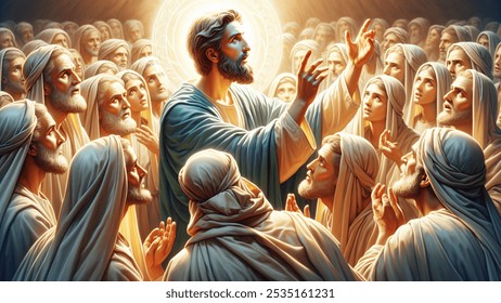 Biblical Representation People Helping Each Other AI-generated image ...