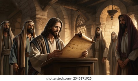 Make Me Biblical Picture Theophilus Reading AI-generated image ...