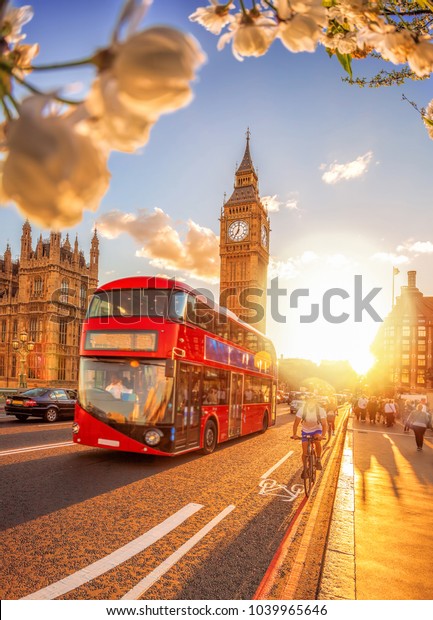 Big Ben During Spring Time Bus Stock Photo 1039965646 | Shutterstock