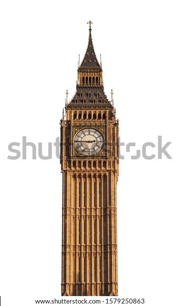 Big Ben Tower London Uk Isolated Stock Photo (Edit Now) 1579250863 Big Ben Tower London Uk Isolated Stock Photo (Edit Now) 1579250863