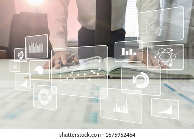 Big Data Analytics Illustration Human Hand Stock Photo 1675952464 ...