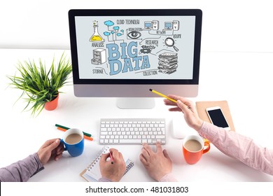 Big Data Concept On Computer Screen Stock Photo 481031803 | Shutterstock