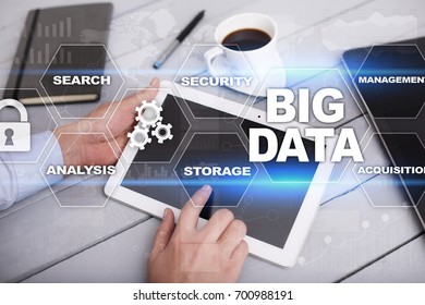 Big Data Technology Internet Concept On Stock Photo 700988191 ...
