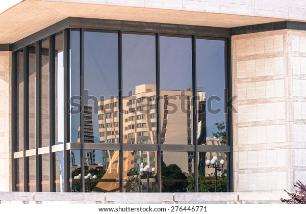 Big Glass Window Reflection Stock Photo (Edit Now) 276446771