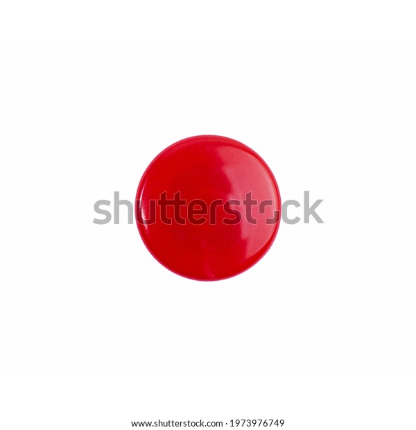 Big Red Button Top View On Stock Photo 1973976749 | Shutterstock