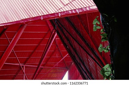 Big Red Ceiling Stock Photo 1162336771 | Shutterstock