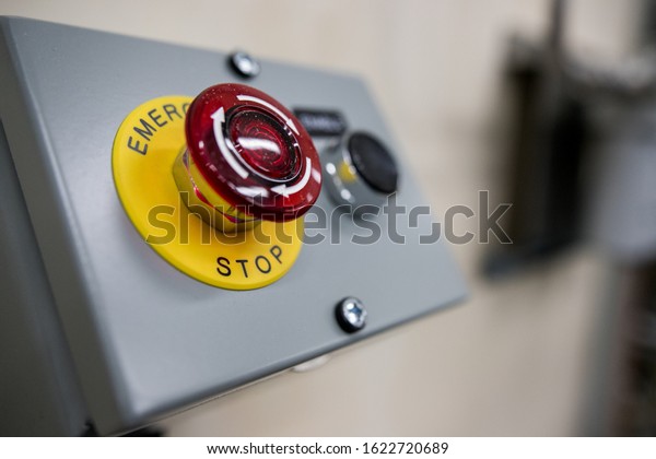 Big Red Emergency Button Stop Button Stock Photo 1622720689 | Shutterstock
