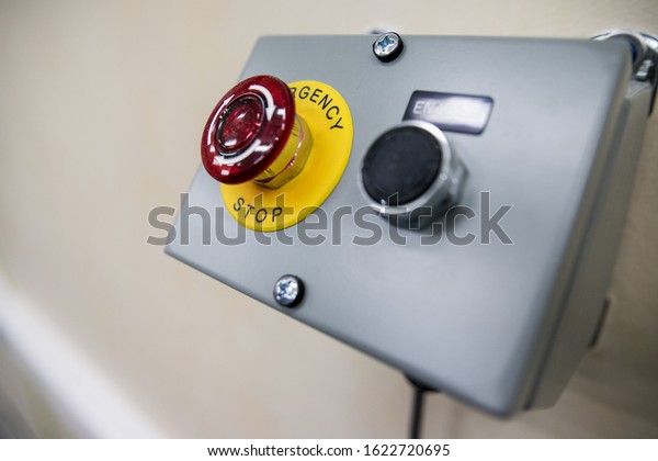 Big Red Emergency Button Stop Button Stock Photo 1622720695 | Shutterstock