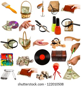 Big Set Objects Isolated On White Stock Photo 122010508 | Shutterstock