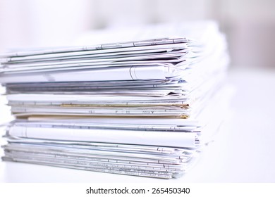 Big Stack Papers Documents On Desk Stock Photo 265450340 | Shutterstock