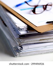 Big Stack Papers Documents On Desk Stock Photo 299496926 | Shutterstock