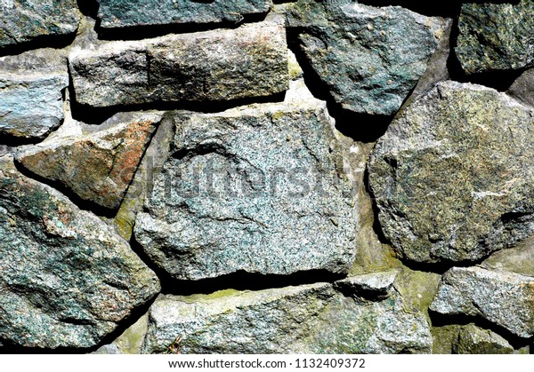 Big Stone Rock Background Texture Closeup Stock Photo 1132409372 ...