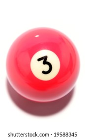 257 Pool red ball number three Stock Photos, Images & Photography ...
