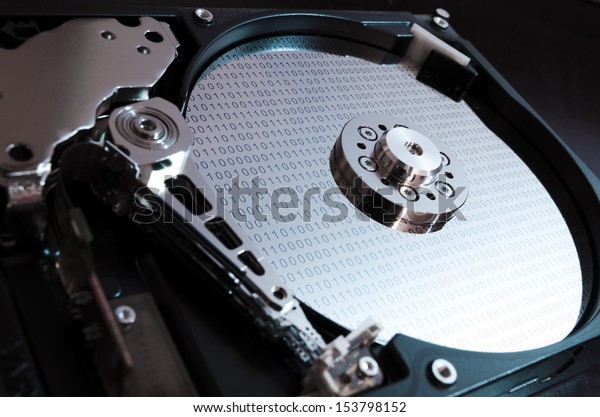 Binary Data On Hard Drive Stock Photo 153798152 | Shutterstock