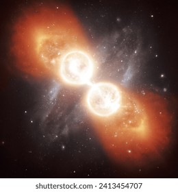 Two Stars Moving Helix Pixie Gold AI-generated image 2459056635 ...