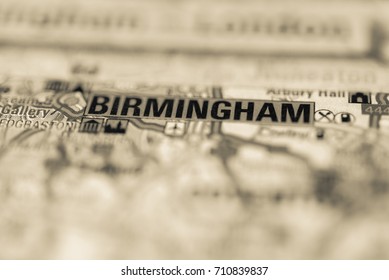 Birmingham On Map Stock Photo 710839837 | Shutterstock