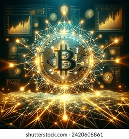 Bitcoin Halving Futuristic Infinitely Divisible AI-generated image ...