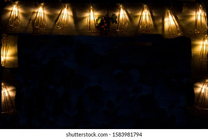Black Background Ready Write Messages Decorated Stock Photo 1583981794 ...
