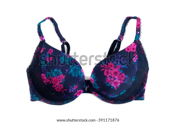Black Bra Flower Pattern Isolate On Stock Photo (Edit Now) 391171876