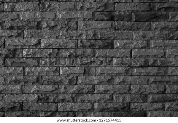 Black Brick Wall Dark Stone Texture Stock Photo 1271574415 | Shutterstock
