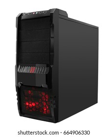 Black Computer System Unit Case Red Stock Photo 664906330 | Shutterstock