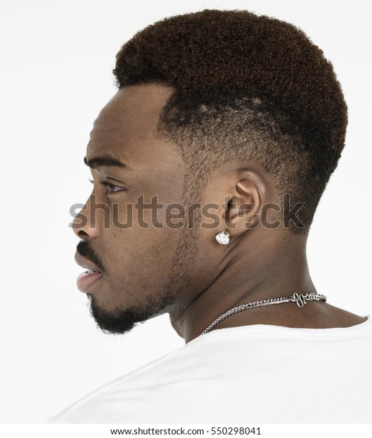 Black Guy Head Tilt Angle Shot Stock Photo (Edit Now) 550298041