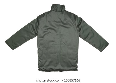 Black Jacket Back View Isolated On Stock Photo 158857166 | Shutterstock
