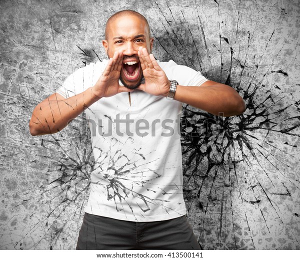 Black Man Angry Expression Stock Photo 413500141 | Shutterstock