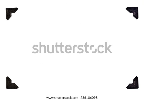 Black Photo Corners Rectangular Format On Stock Photo 236186098 ...